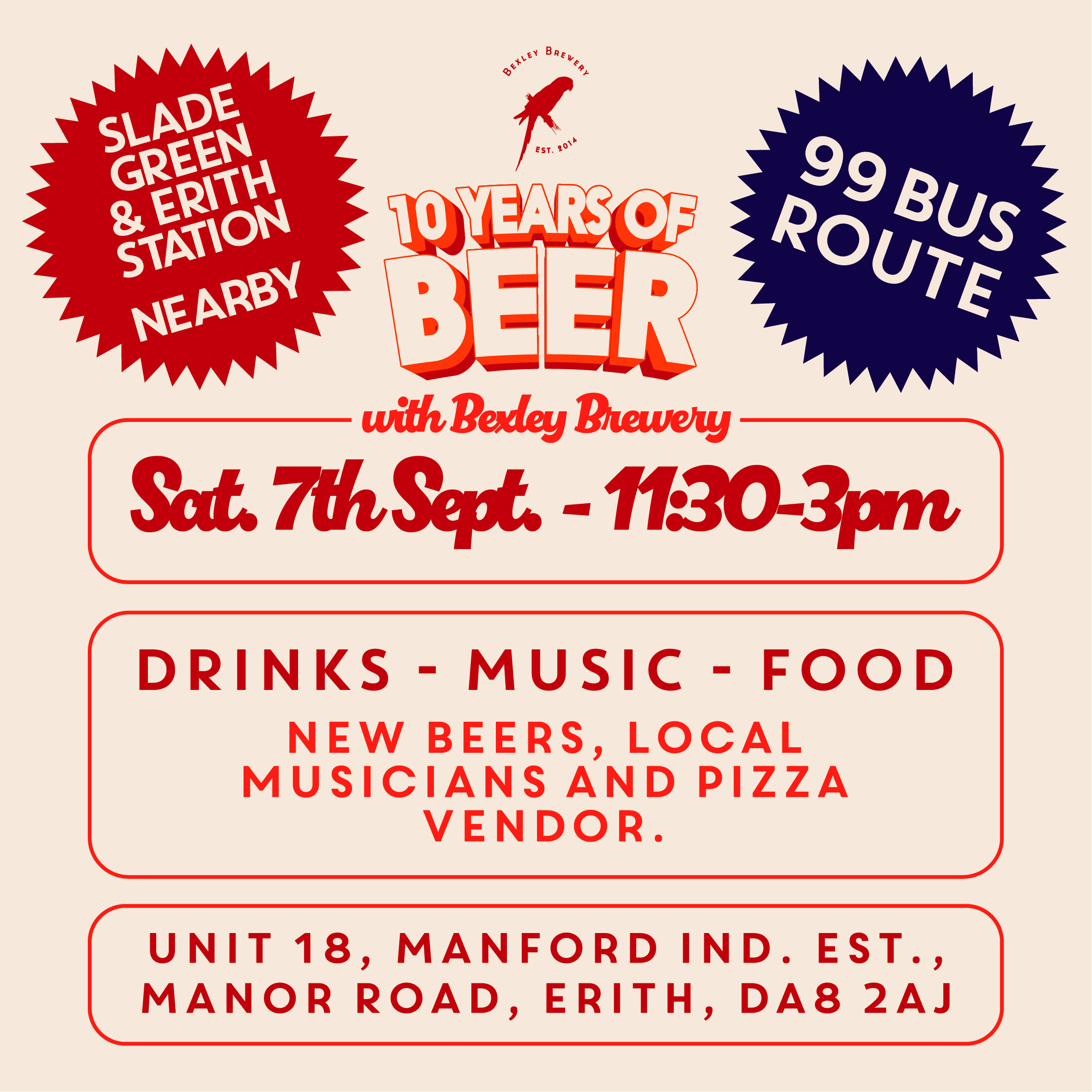 BEXLEY BREWERY 10TH BIRTHDAY CELEBRATION! - Bexley Brewery